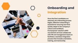 5 Important Process of BPO recruitment services Sahibabad | PPTX