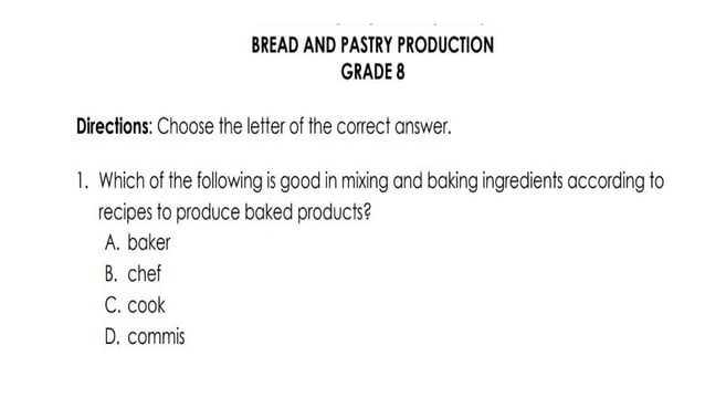 Bread and pastry production, for reference and reviewer | PPTX