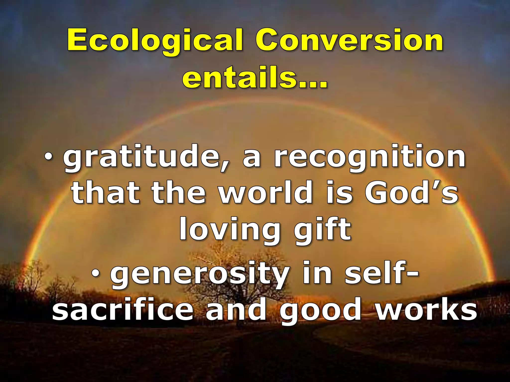 Ecological Conversion | PPTX