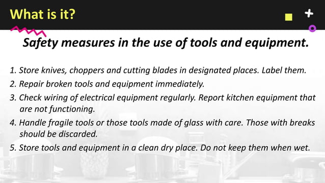 BPP 7 Maintain Tools and Equipment | PPTX