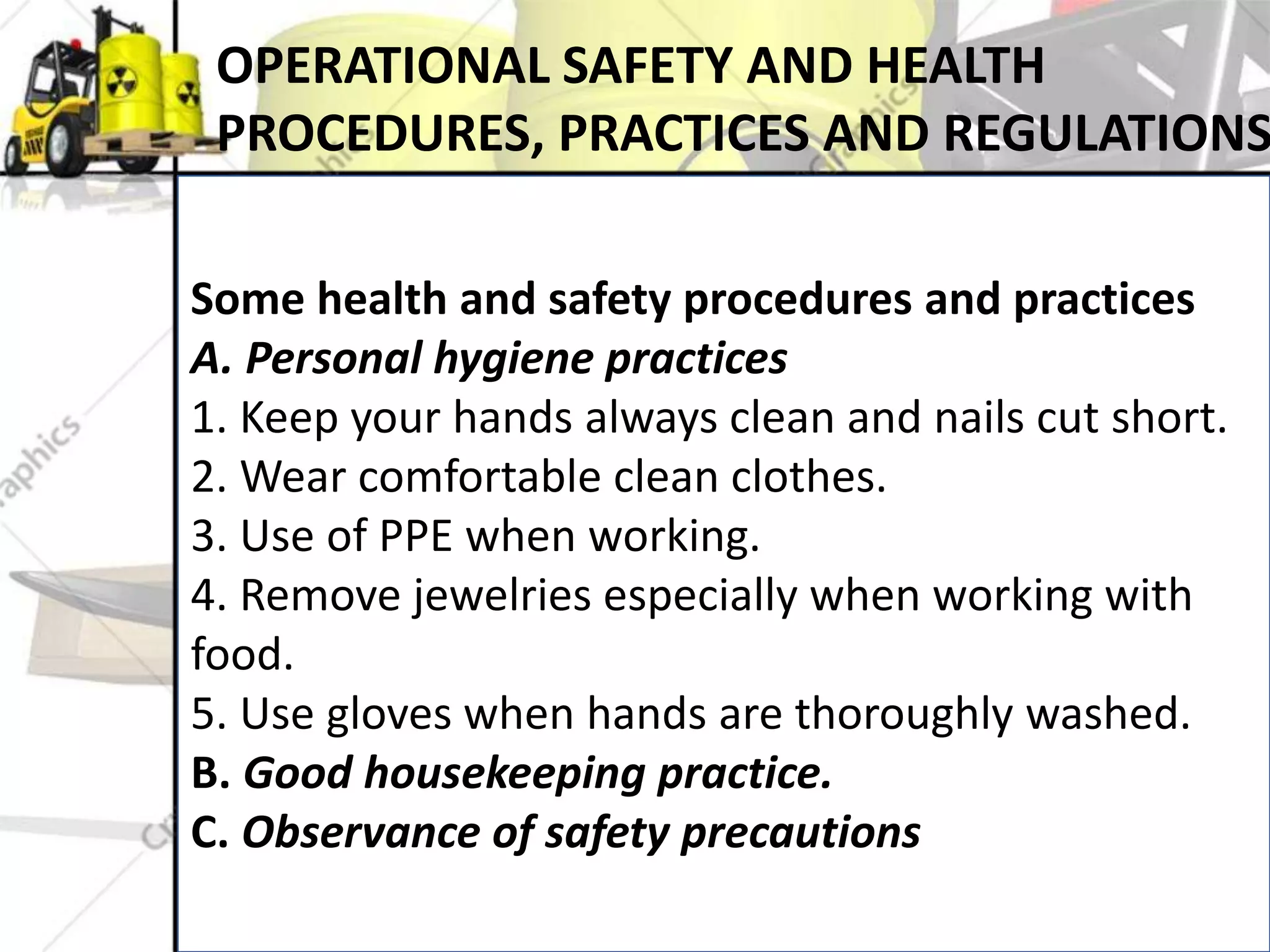 BPP Practice Occupational Health and Safety Procedures | PPTX