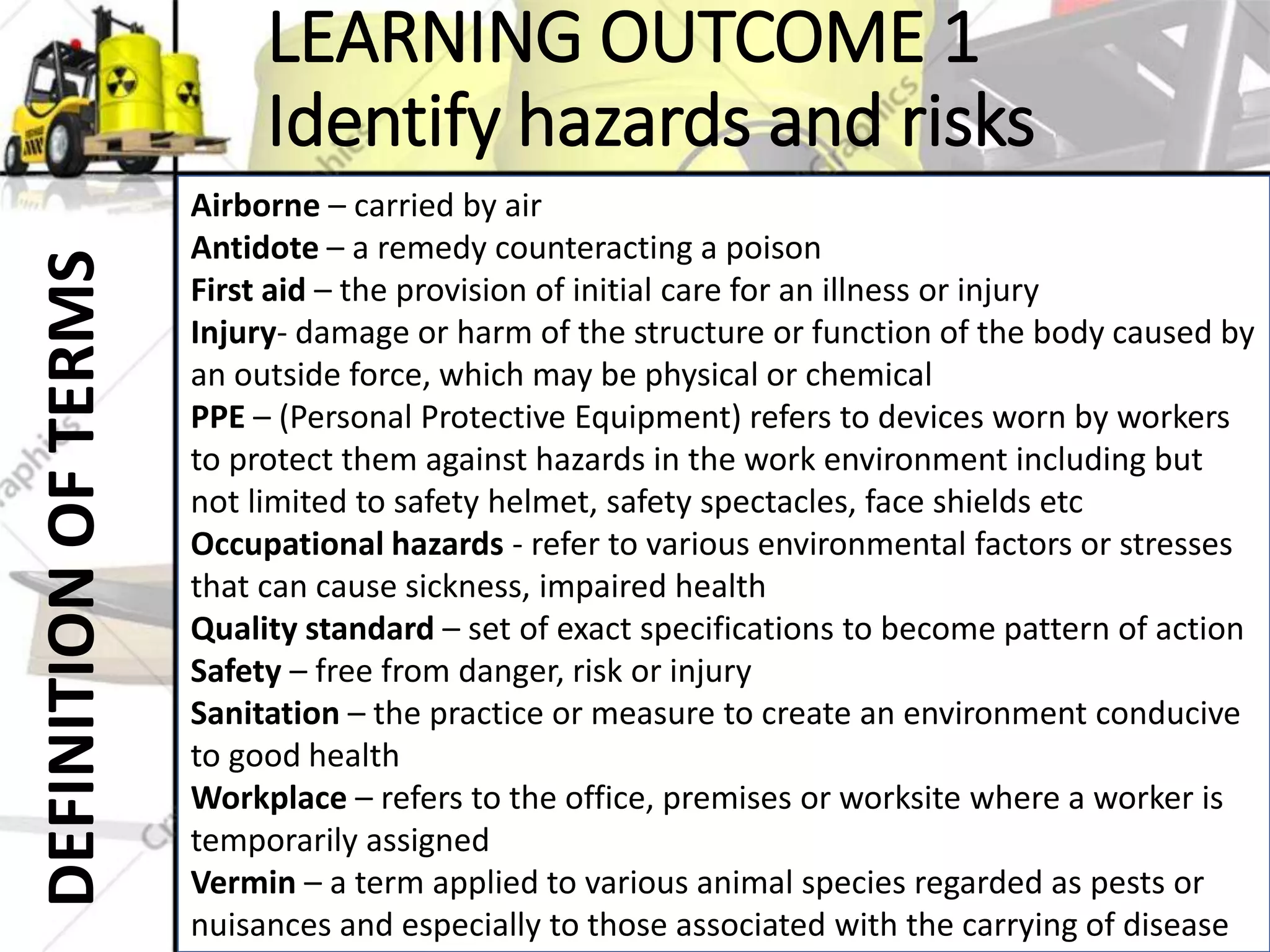 BPP Practice Occupational Health and Safety Procedures | PPTX