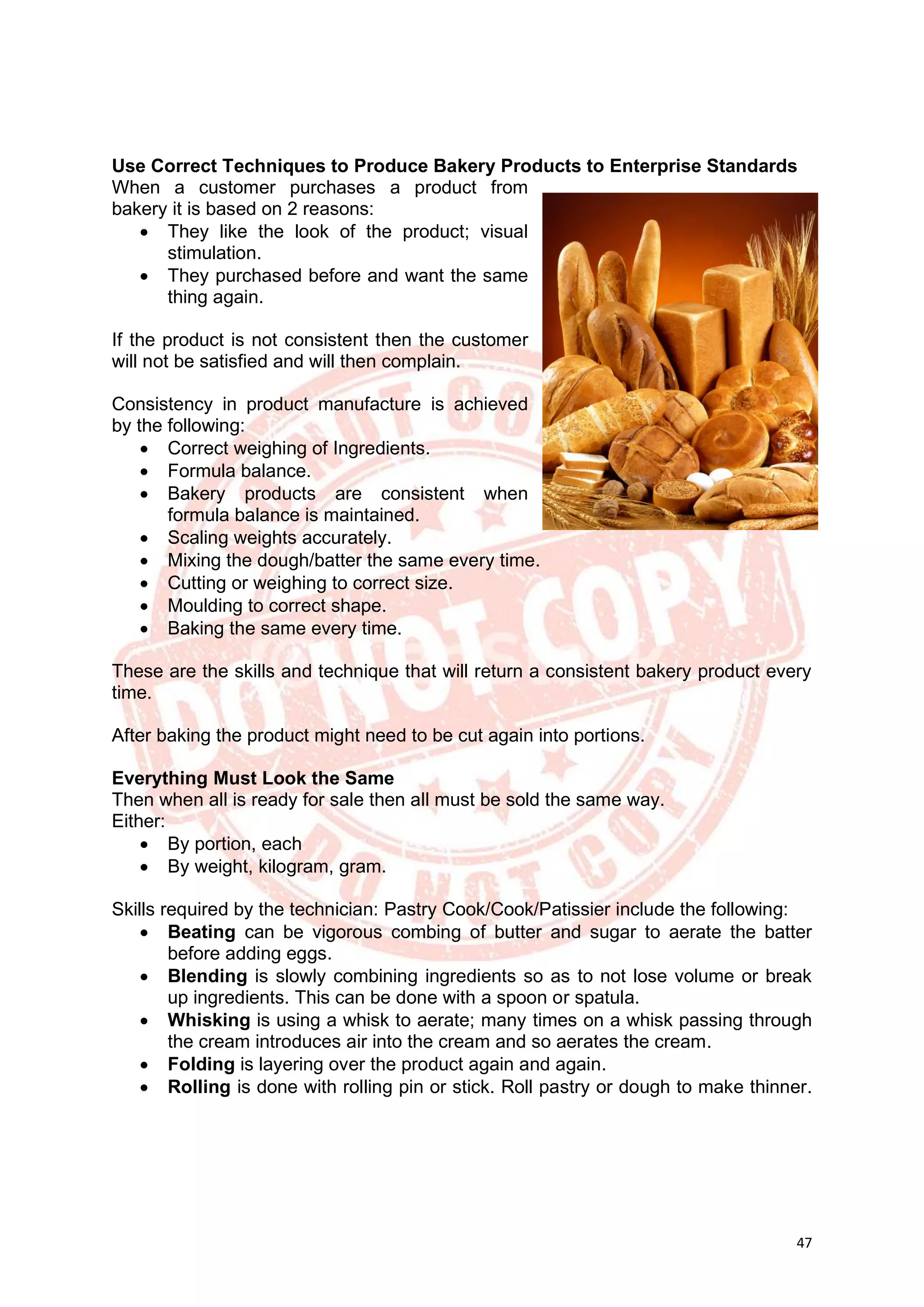 BREAD AND PASTRY PRODUCTION - CBLM | PDF