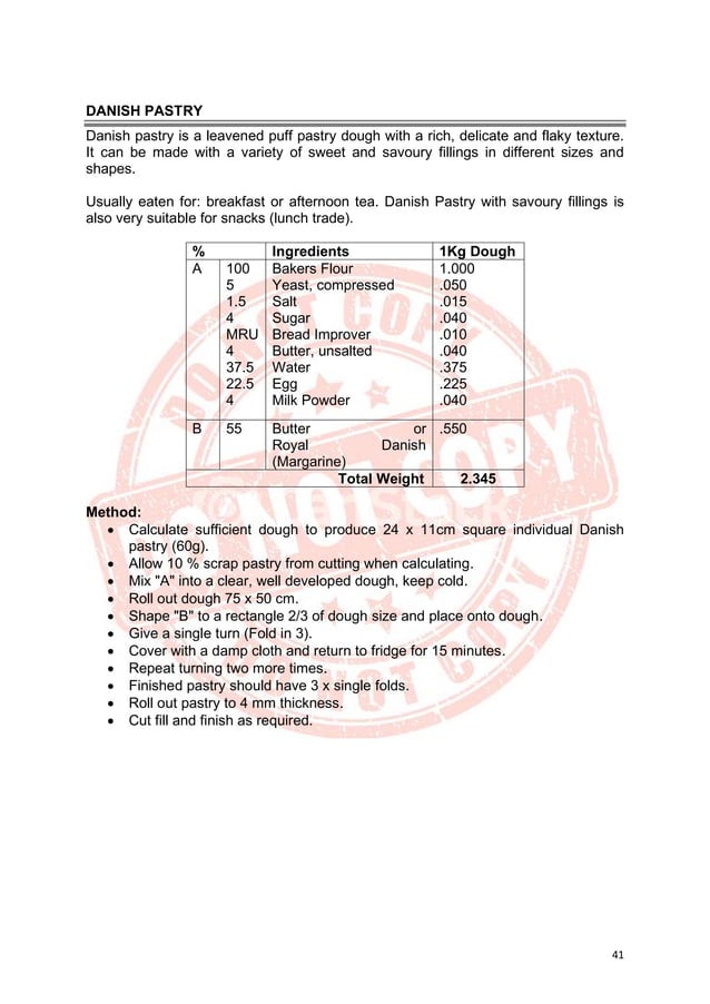 BREAD AND PASTRY PRODUCTION - CBLM | PDF