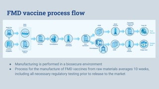 Generic Manufacturing Process of Foot & Mouth Disease Vaccines | PPTX