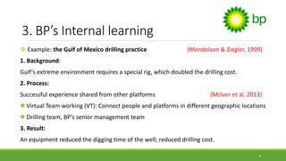 BP's Knowledge management Group presentation | PPTX