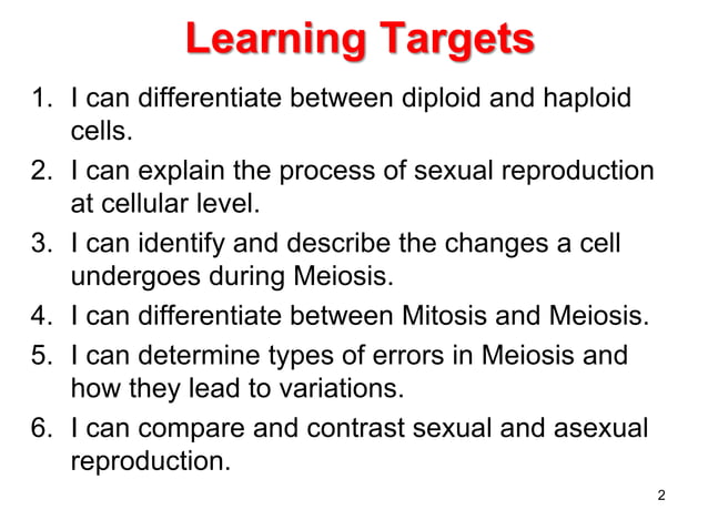 Meiosis and Sexual Reproduction | PPT