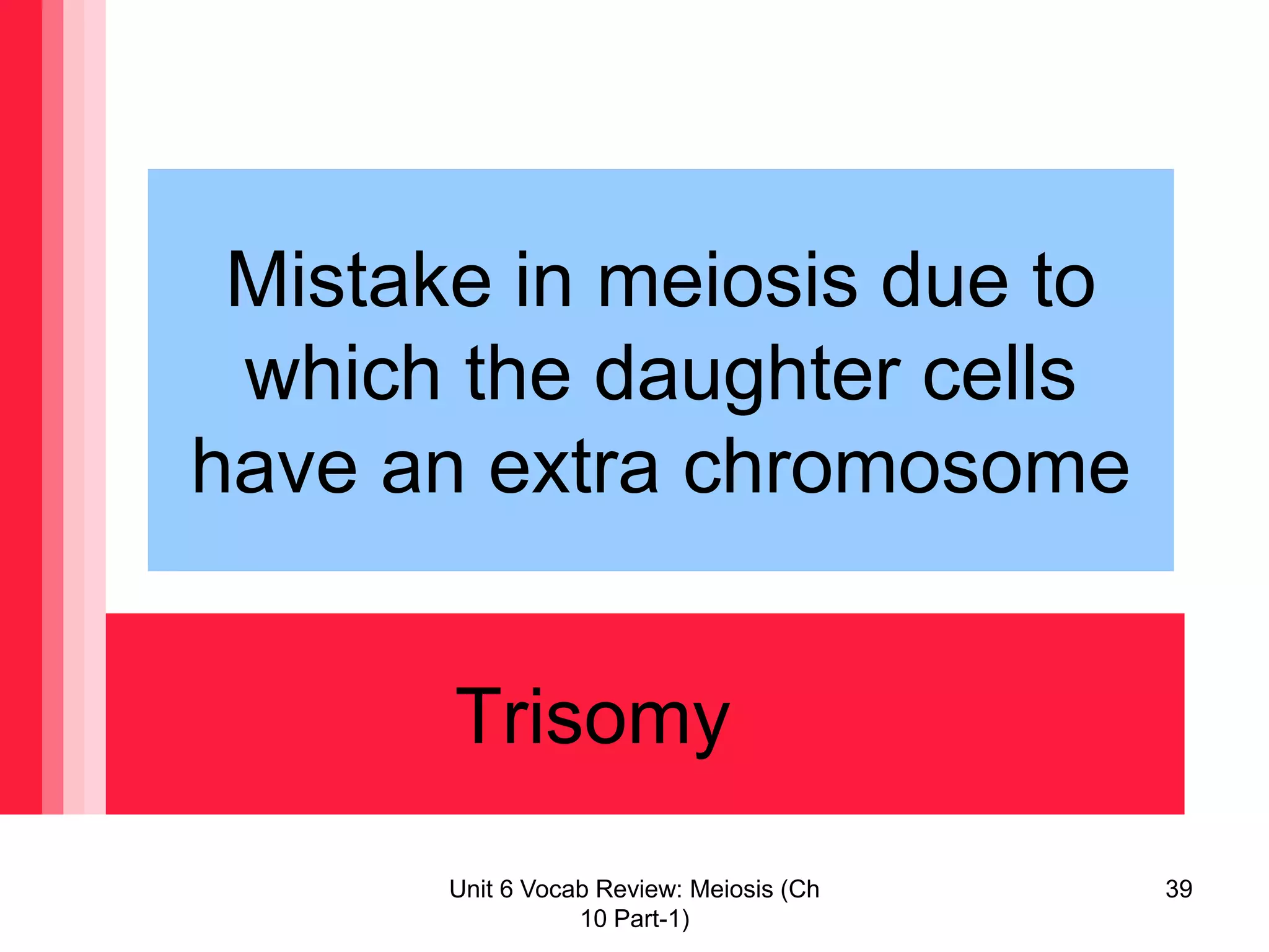 Meiosis Vocab Review | PPT