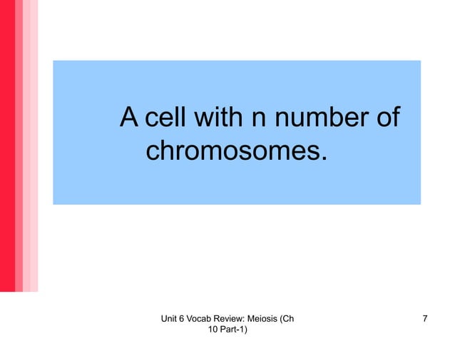 Meiosis Vocab Review | PPT