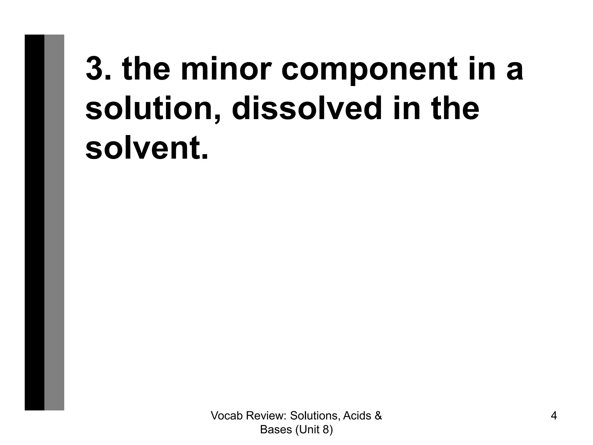 Solutions, Acids and Bases | PPT