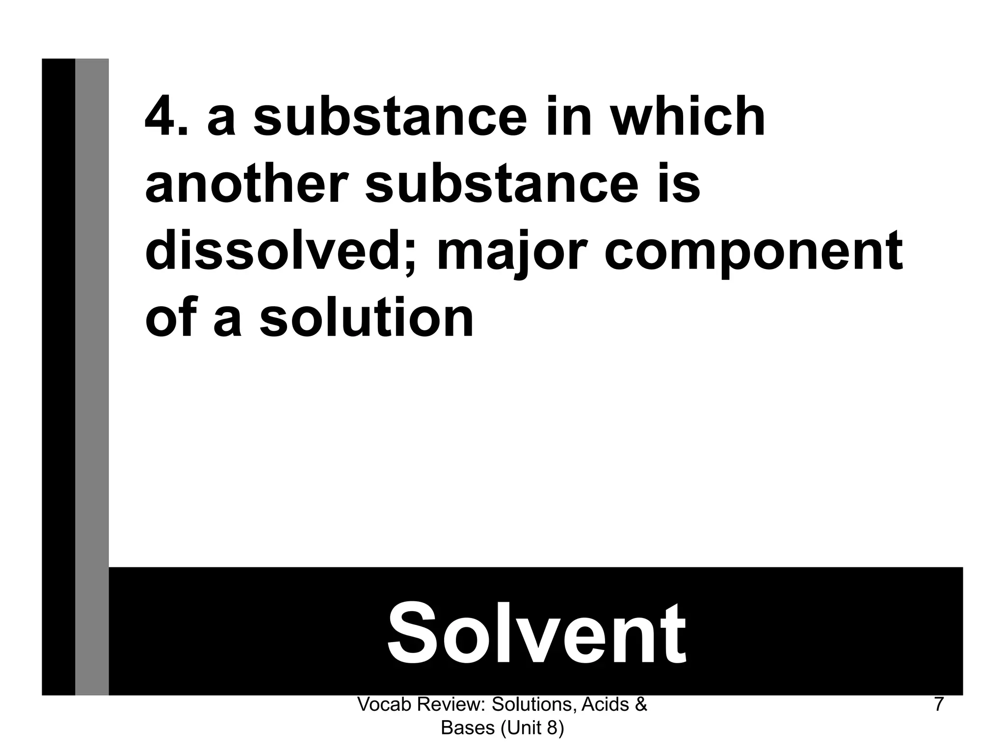 Solutions, Acids and Bases | PPT