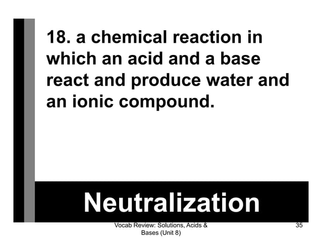 Solutions, Acids and Bases | PPT | Chemistry | Science