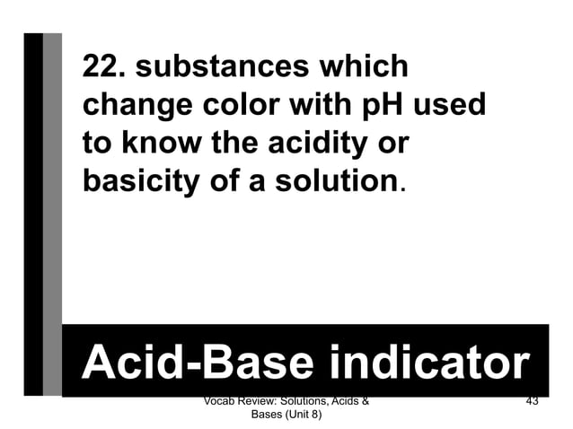 Solutions, Acids and Bases | PPT | Chemistry | Science
