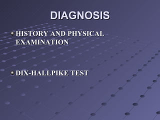 Benign Paroxysmal Positional Vertigo | PPT