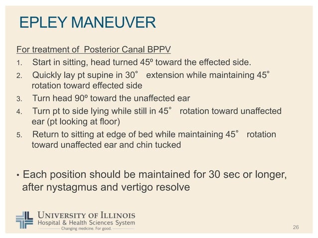 Bppv final -grand rounds sept 2015 | PPTX | Eye and Vision Conditions ...