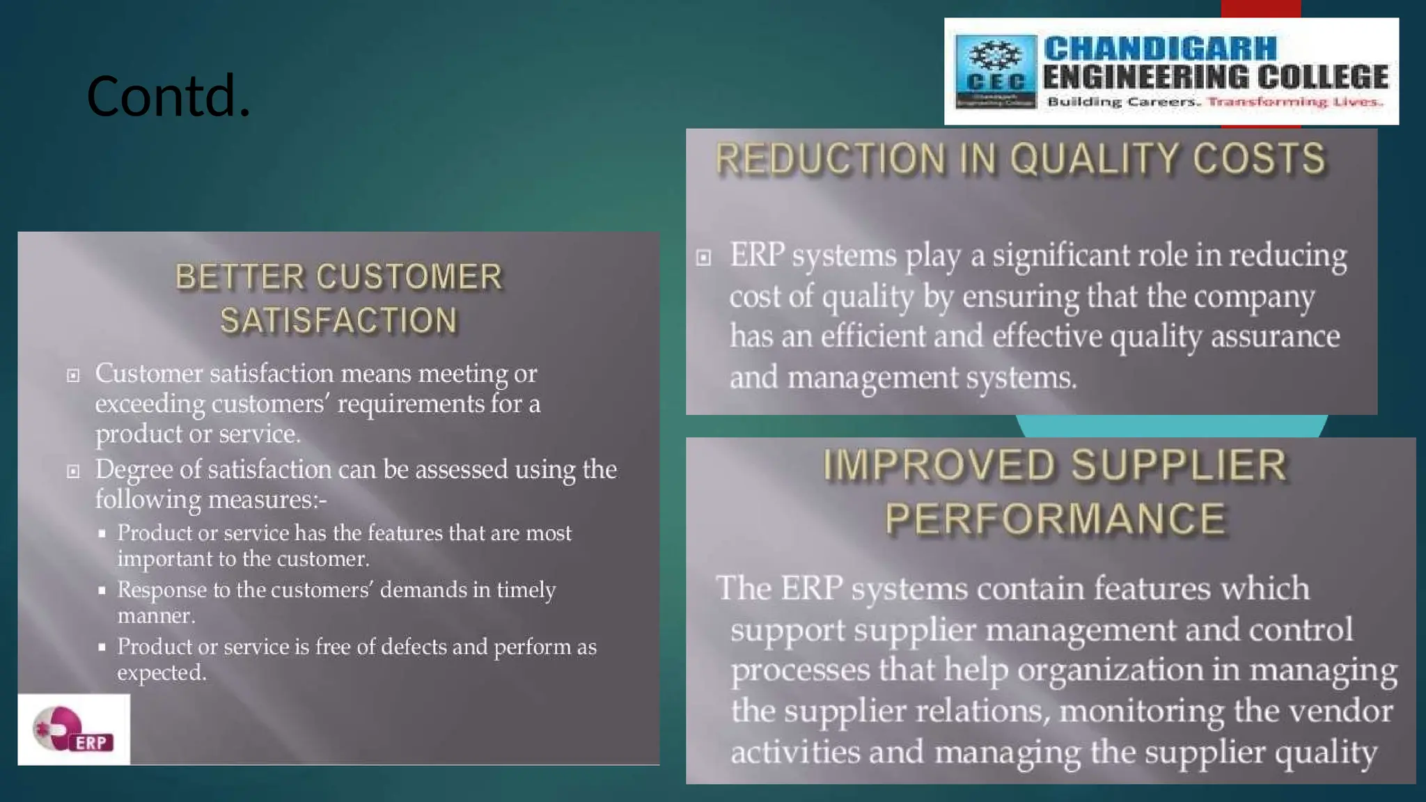 Erp Benefits & Business Process Re-Engineering | PPTX