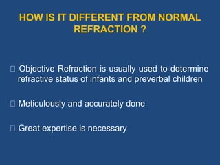 Basics of pediatric refraction by dr.adnan | PPTX