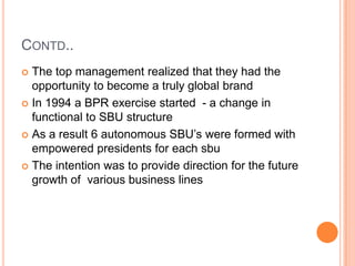 Bpr examples from indian corporate world | PPTX