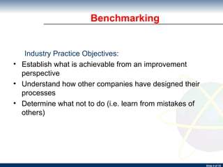 Bpr 04 Benchmarking | PPT | Computer Software and Applications | Computing