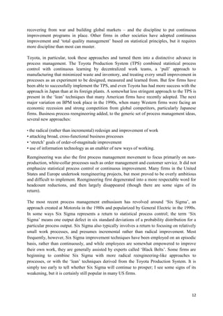 Business process reengineering module 5 | PDF