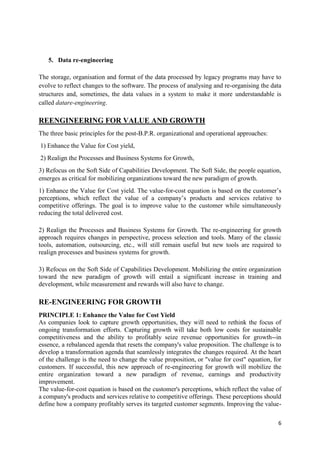 Business process reengineering module 5 | PDF