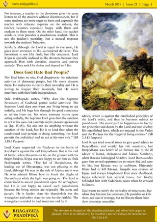 Bhagavata pradipika#21 Is God Partial? | PDF