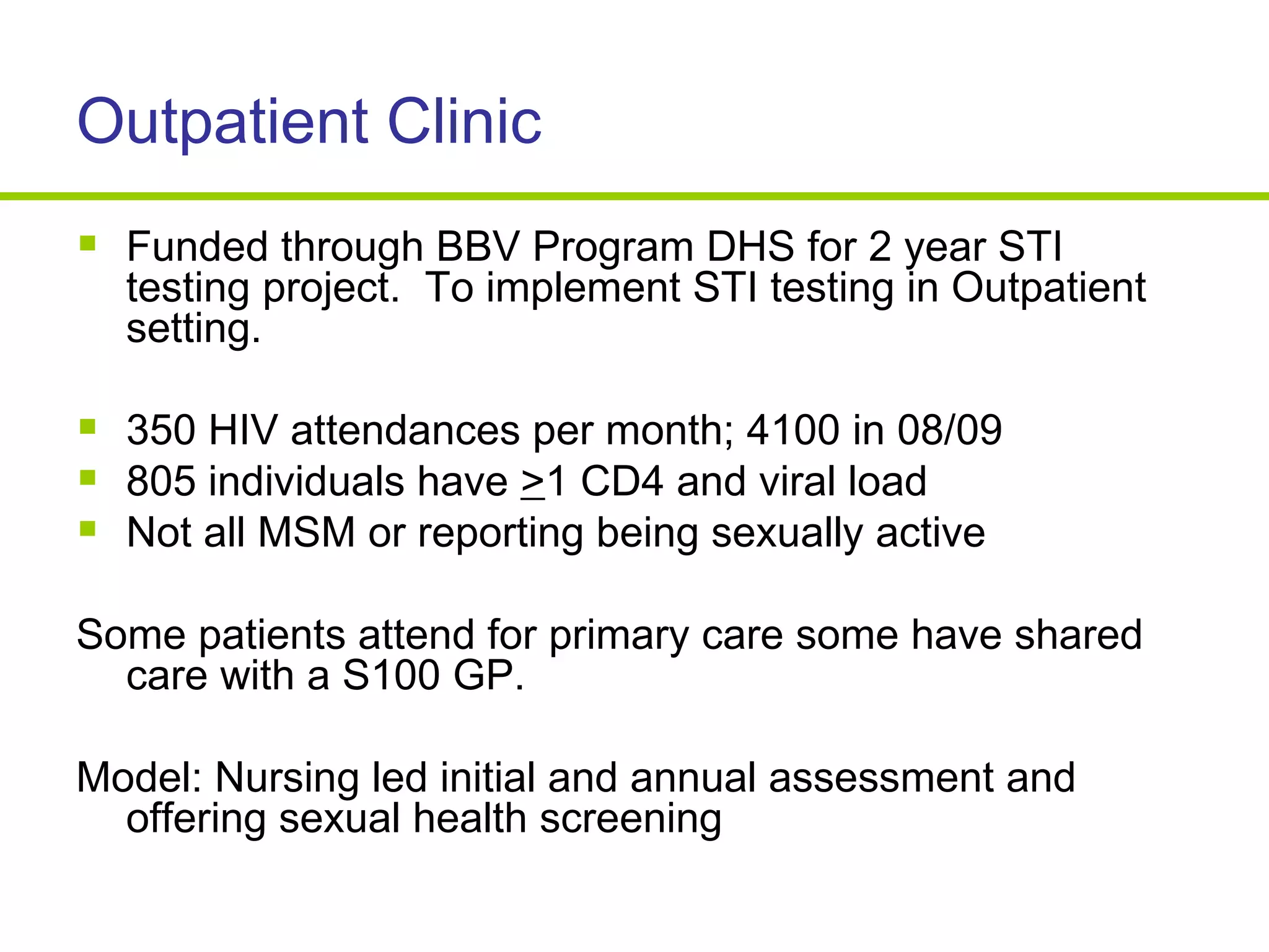 Victorian HIV Service STI Project | PPT | Sexual Health | Diseases and ...
