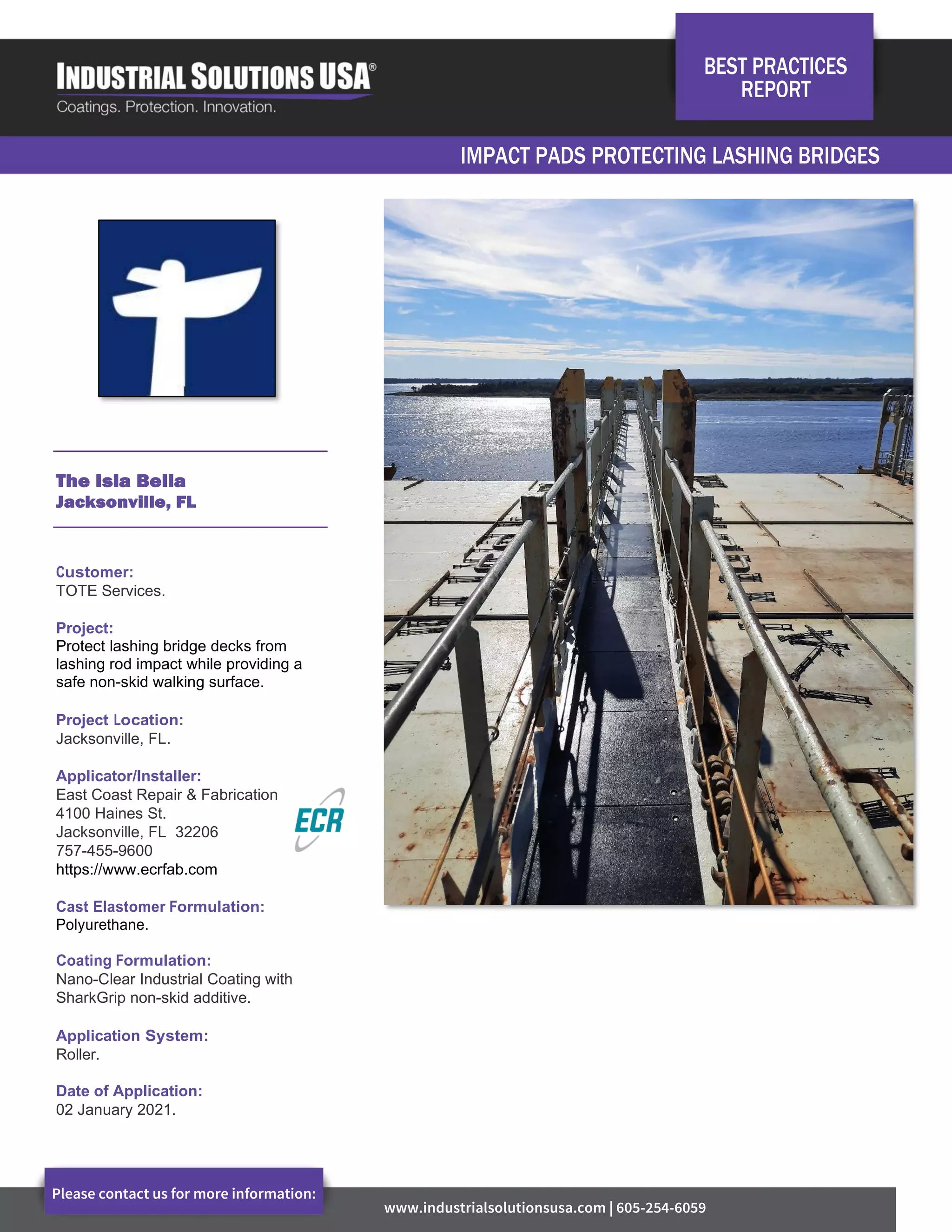 Lashing Bridge Protection w/ Impact Pads | PDF