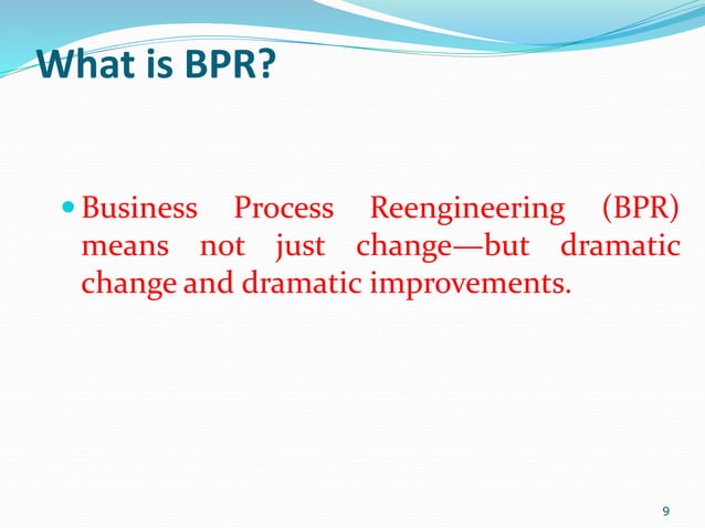 Business Process Reengineering | PPT