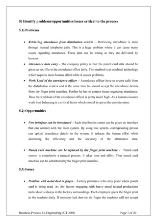 Bpr Project - Attendance Management System | PDF