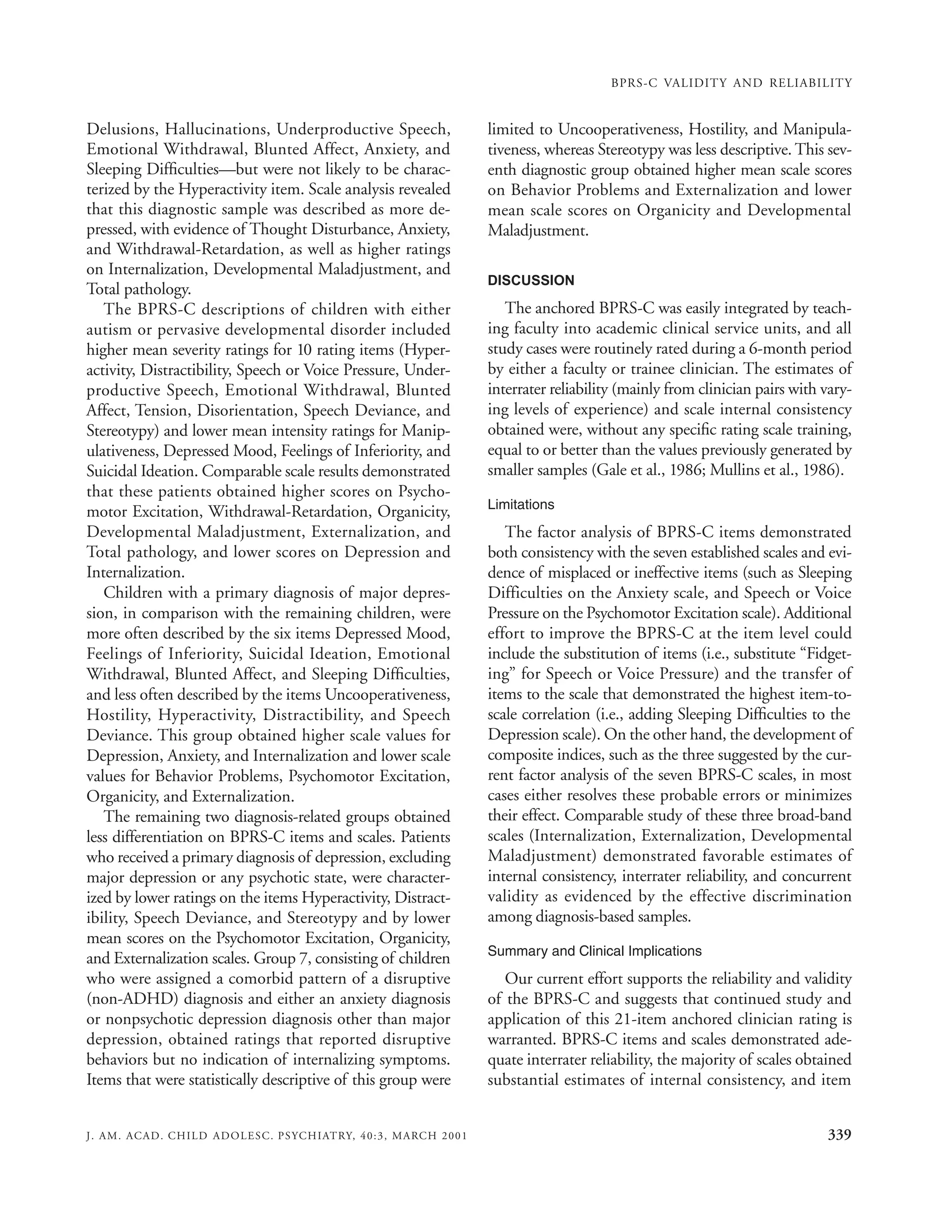 Bprs-C (Skala BPRS untuk anak) | PDF