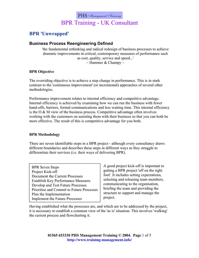 Bpr training | PDF