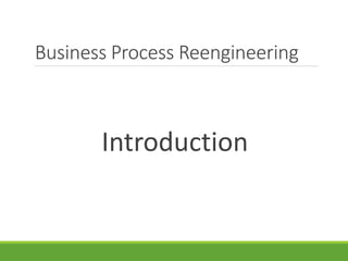 Business Process Reengineering | PPT