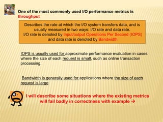 BPS: A Performance Metric of I/O System | PPTX