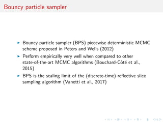 comments on exponential ergodicity of the bouncy particle sampler | PDF | Physics | Science