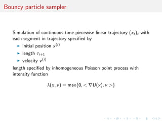 comments on exponential ergodicity of the bouncy particle sampler | PDF | Physics | Science