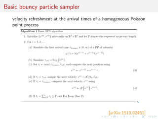 comments on exponential ergodicity of the bouncy particle sampler | PDF ...