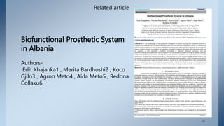 biofunctional prosthetic system | PPTX