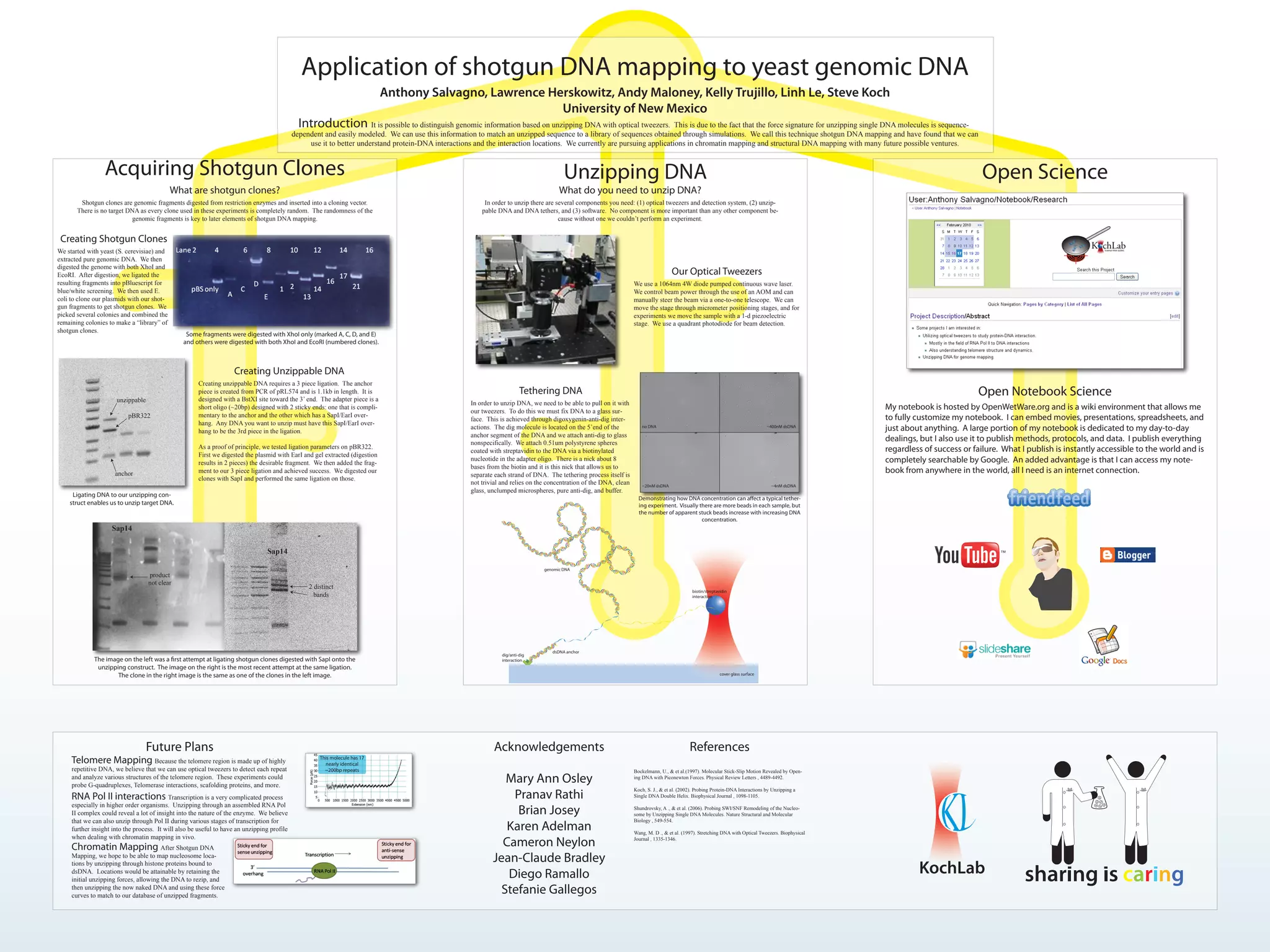 BPS 2010 Poster Presentation: Shotgun DNA Mapping with Yeast | PDF