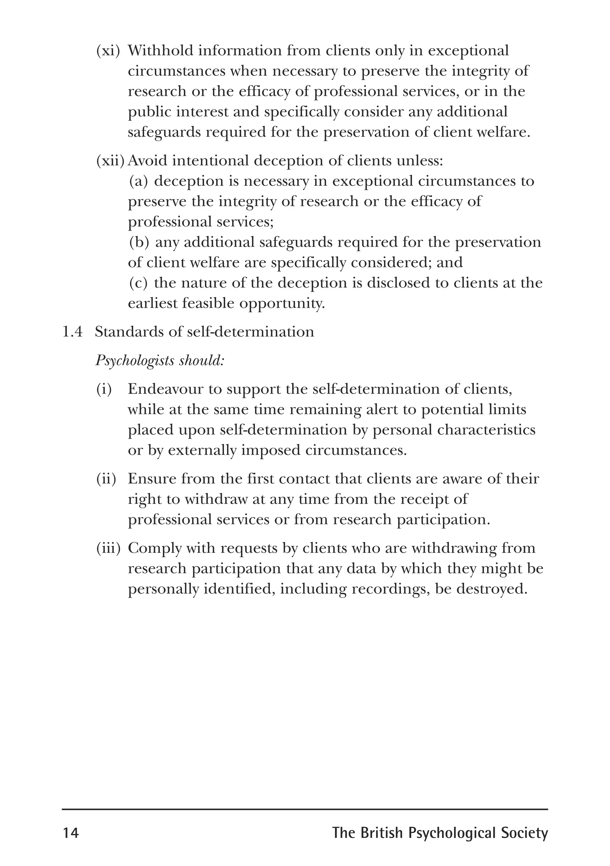 Bps code of ethics | PDF