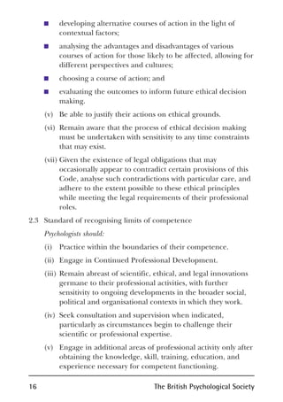 Bps code of ethics | PDF