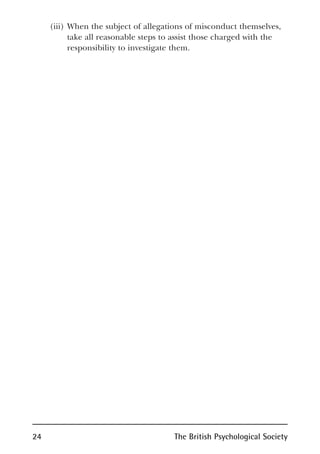 Bps code of ethics | PDF