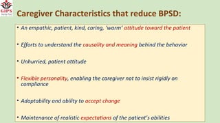 Behavioral and Psychological Symptoms of Dementia: Assessment and Non ...