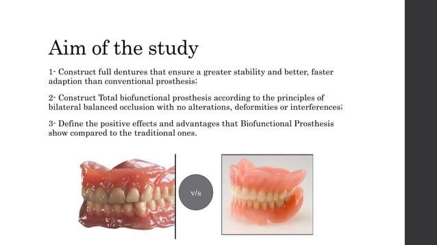 journal cub presentation on Bps denture/biofunctional prosthetic system | PPTX | Oral care ...