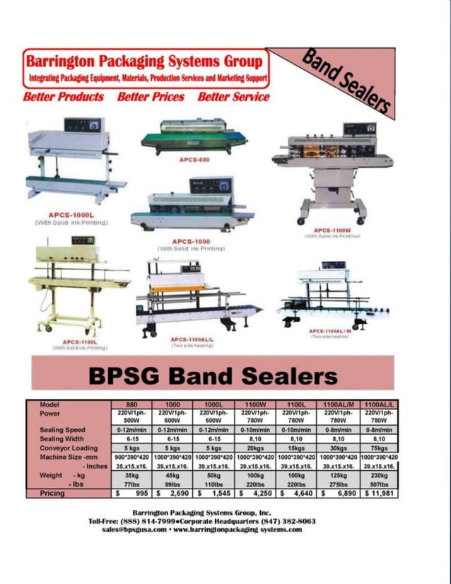 Bpsg Equipment Info Documents | PDF
