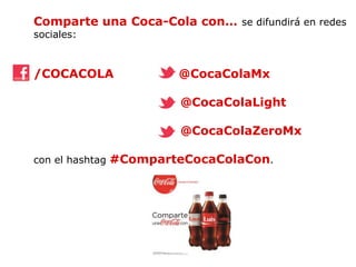 Comparte una Coca-Cola con… | PPTX