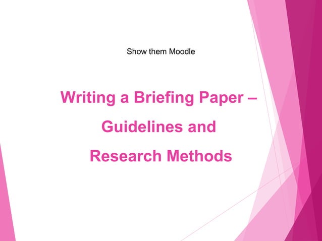 how to write a breifing paper | PPT