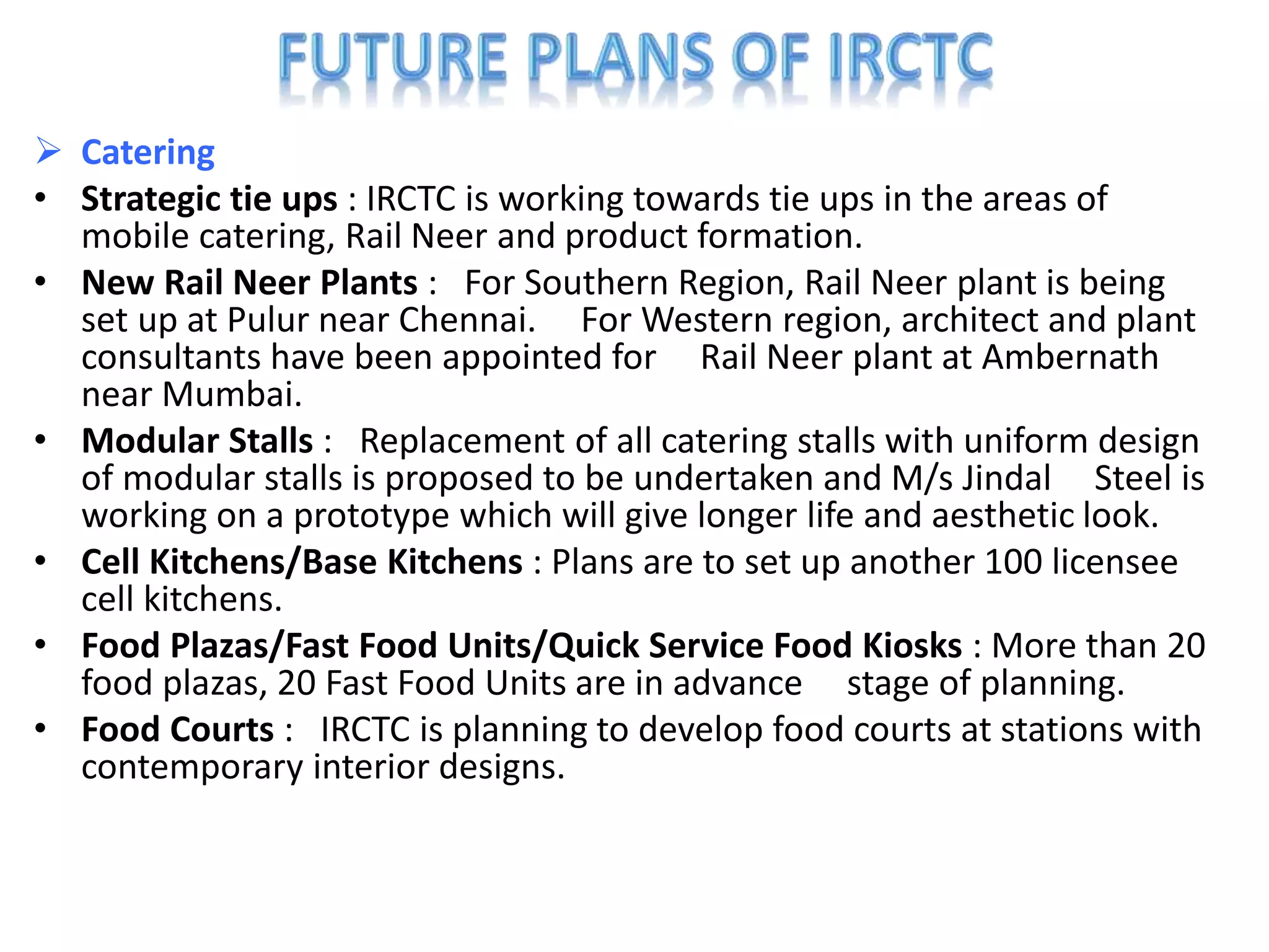 IRCTC,Indian Railway Catering and Tourism Corporation | PPTX