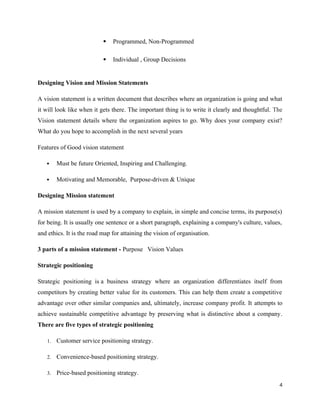 Business Policy and Strategy notes -MBA-OU | DOCX