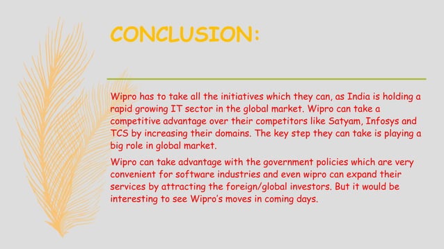 Case Study on WIPRO | PPTX